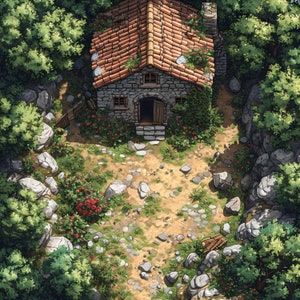 10 Abandoned Town Battle Maps, Dnd, Pathfinder, D&D, Battlemap ...