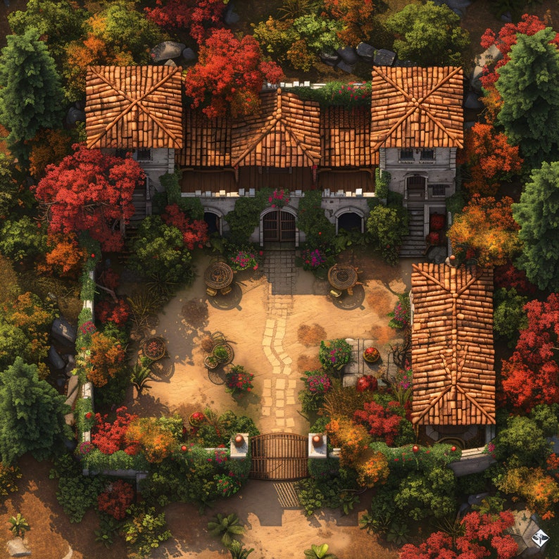 10 Gardens Battle Maps, Dnd Battlemap, Pathfinder, D&D, Dungeons and ...