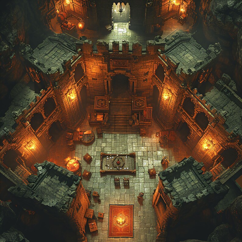 10 Underdark Temple Battle Maps, Dnd Battlemap, Pathfinder, D&D ...