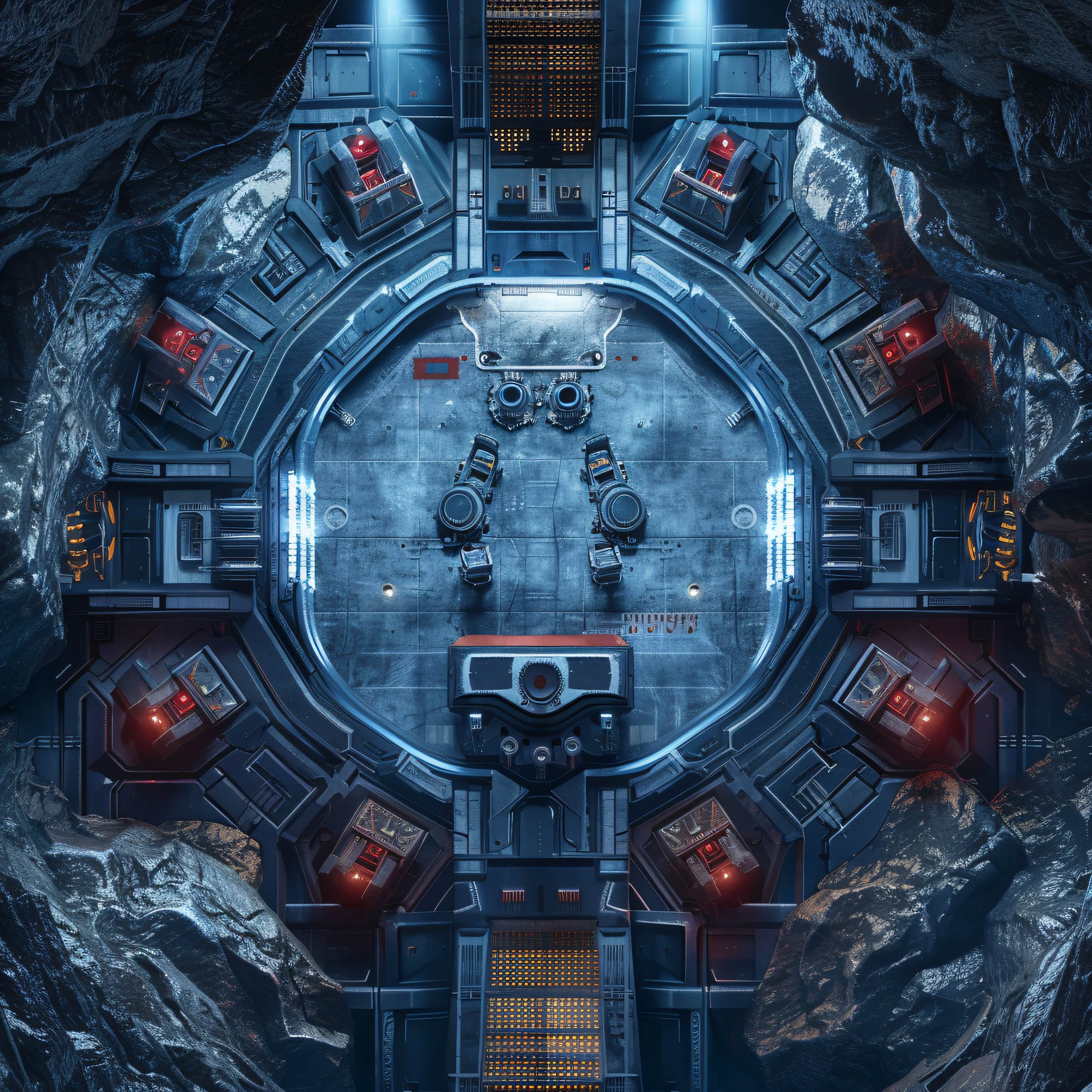 10 Cyberpunk Netrunner Battlemaps, Sci Fi, Dnd Battle Map, Cyberpunk, D ...