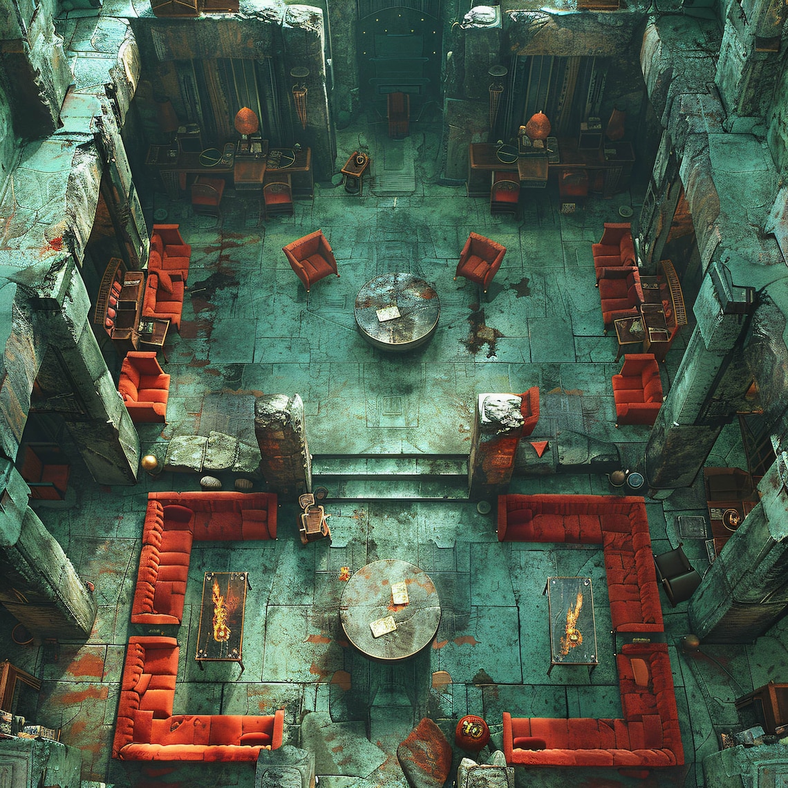 10 Cyberpunk Hideout/base Shop Battlemaps, Sci Fi, Cyberpunk, D&D ...