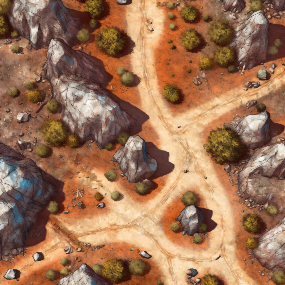 10 Badlands Battle Maps, Dnd Battlemap, Pathfinder, D&D, Battlemap ...