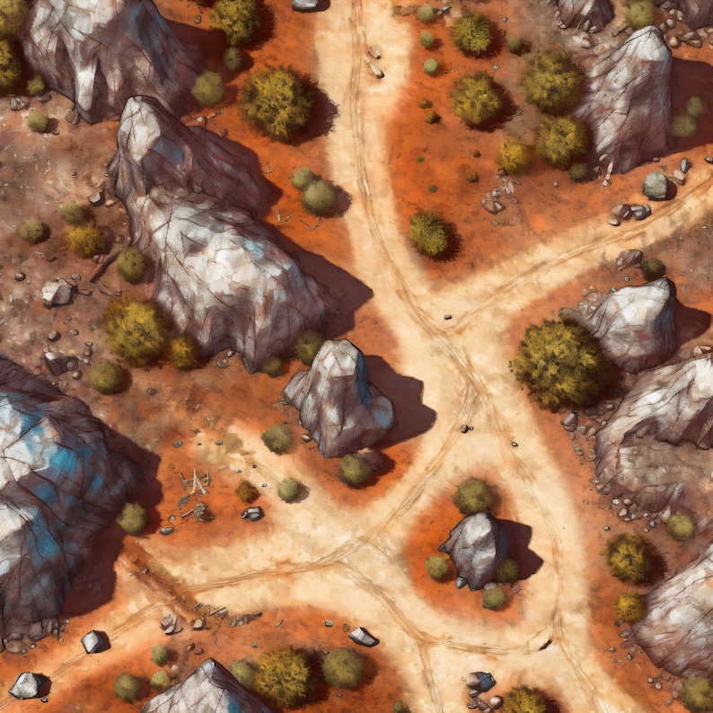 10 Badlands Battle Maps, Dnd Battlemap, Pathfinder, D&D, Battlemap ...