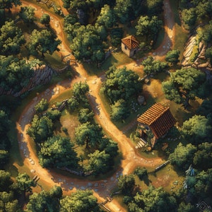 10 Farm Battle Maps 2, Dnd Battle Map, Pathfinder, D&D, Battlemap ...