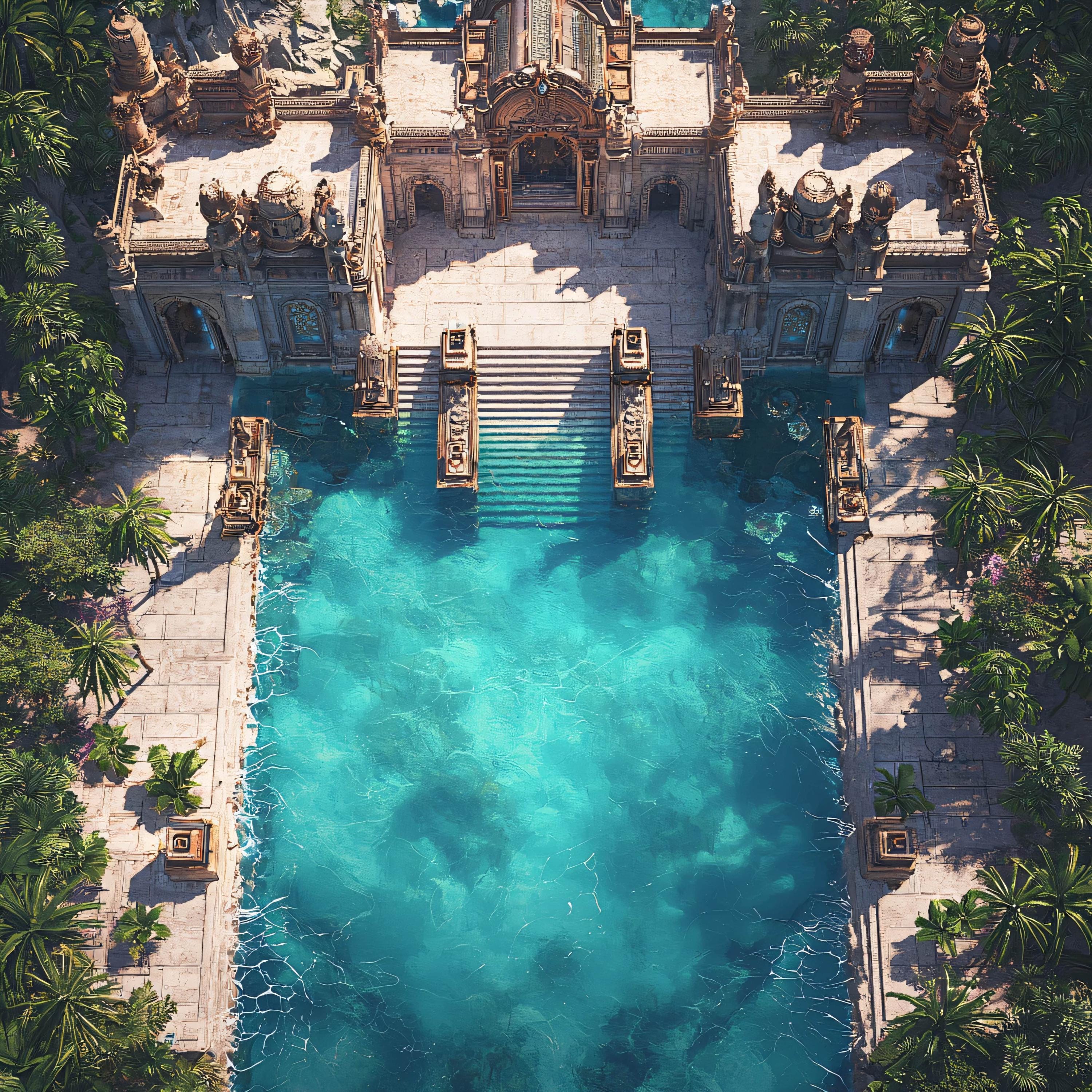 10 Coastal Temple Battle Maps, Dnd Battlemap, Pathfinder, D&D, Dungeons ...