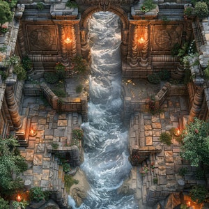 10 Waterway Battle Maps, Dnd Battlemap, Pathfinder, D&D, Battlemap ...