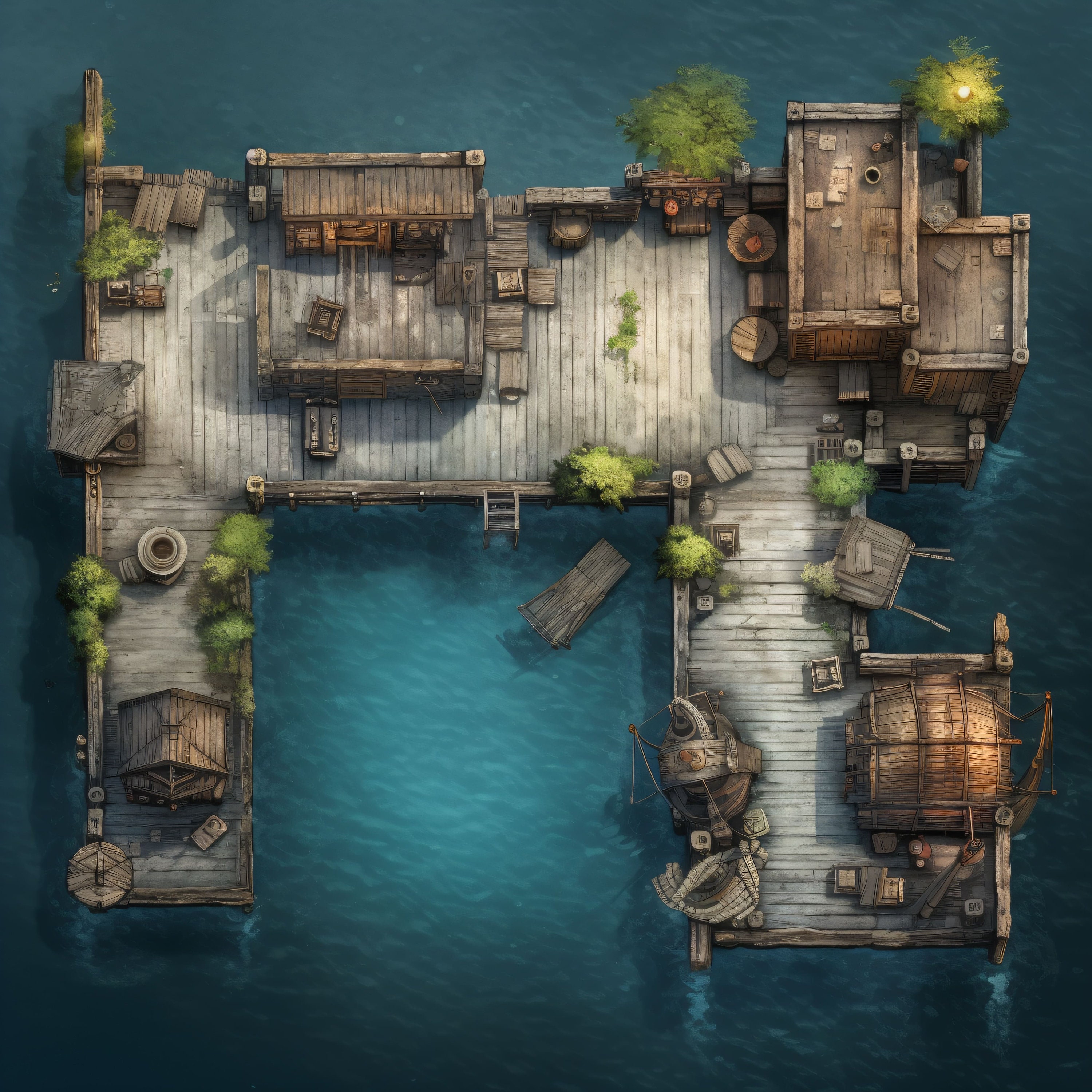 10 Outpost Battle Maps, Dnd Battle Map, Pathfinder, D&D, Battlemap ...