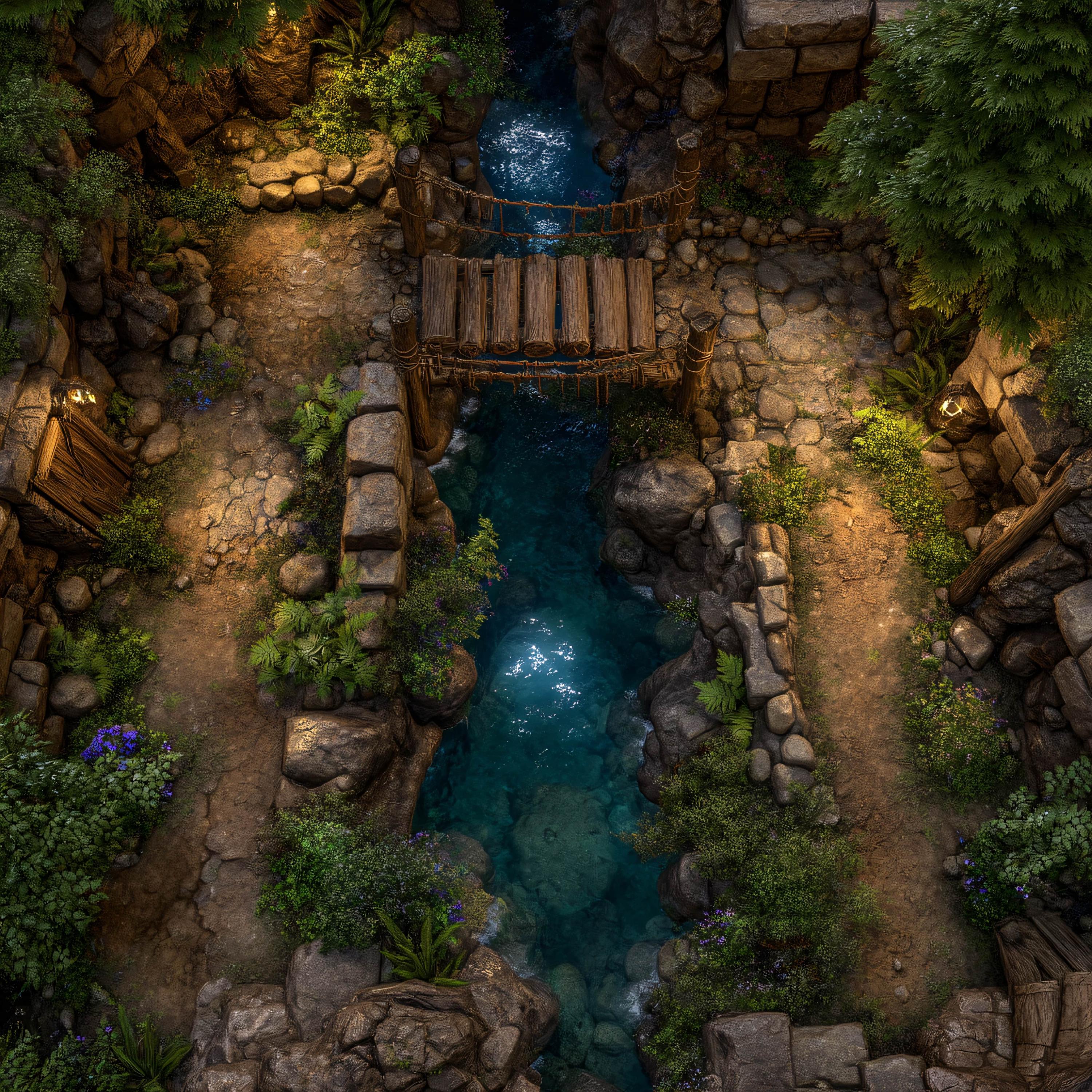 10 Gridless Jungle Expedition Battle Maps | VTT Pack for Dnd ...
