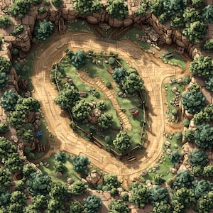 10 Race Track Battle Maps, Dnd, Pathfinder, D&D, Battlemap, Dungeons ...