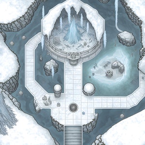 10 Winter Battle Maps, Dnd Battle Map, Pathfinder, D&D, Battlemap ...