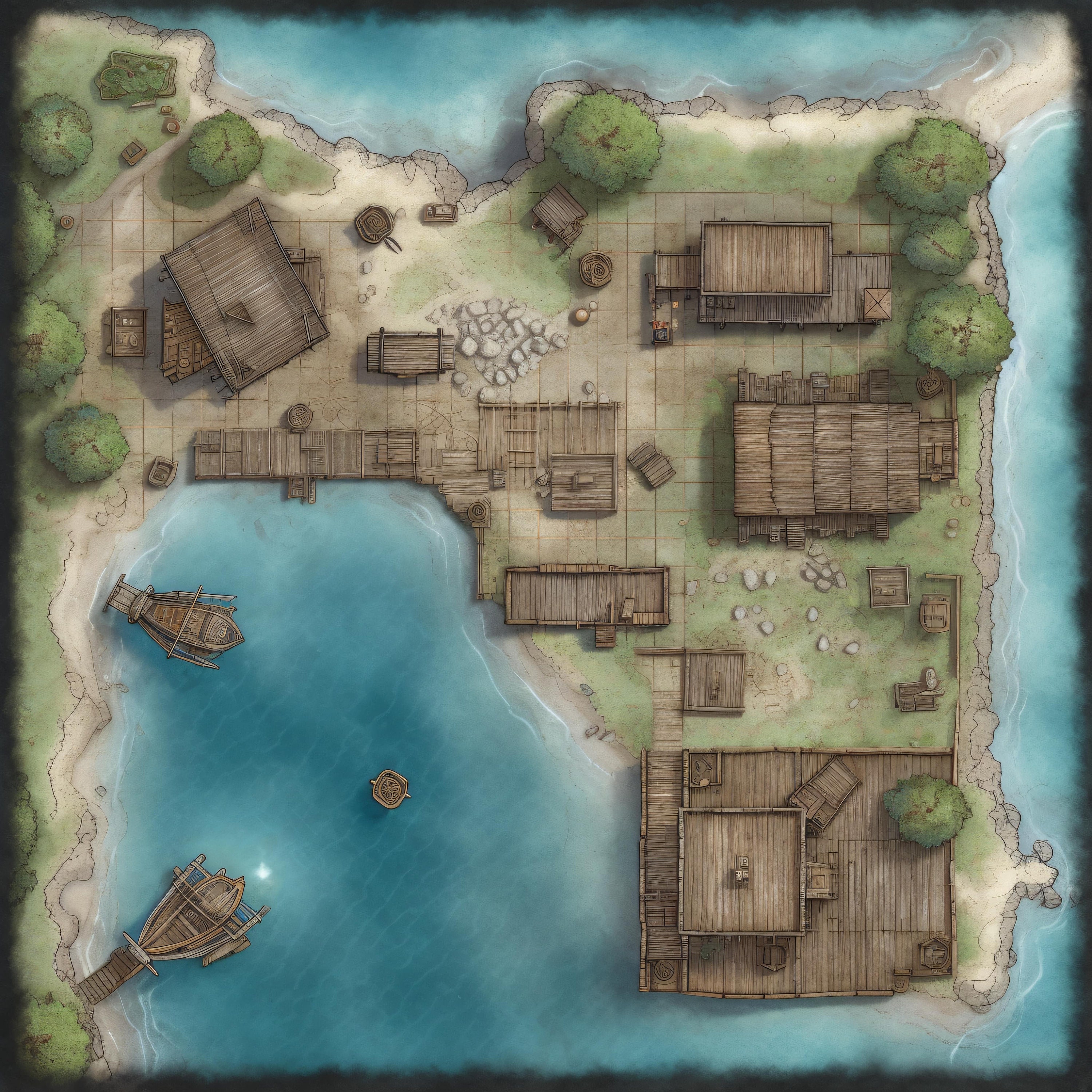 10 Hideout Battle Maps, Dnd Battle Map, Pathfinder, D&D, Battlemap ...