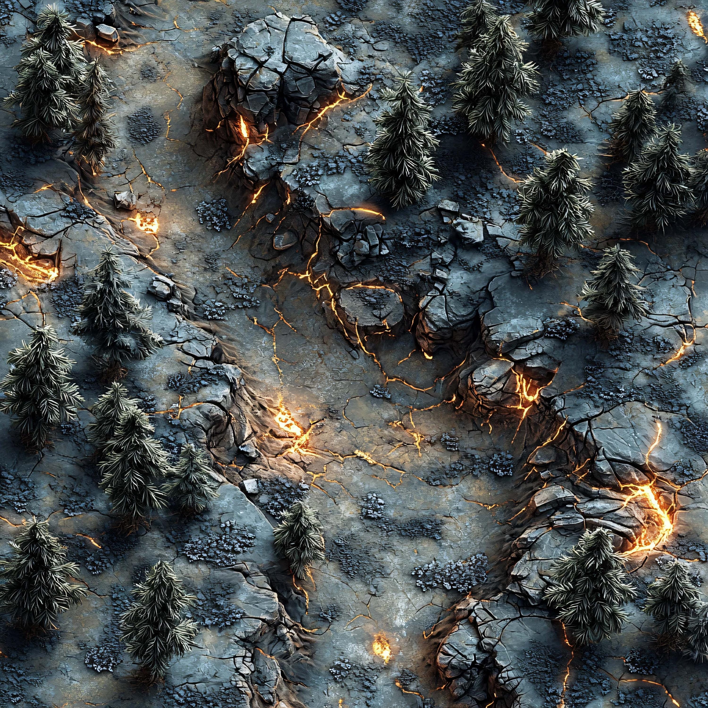 10 Charred Forest Battlemaps, Dnd Battle Map, Pathfinder, D&D ...