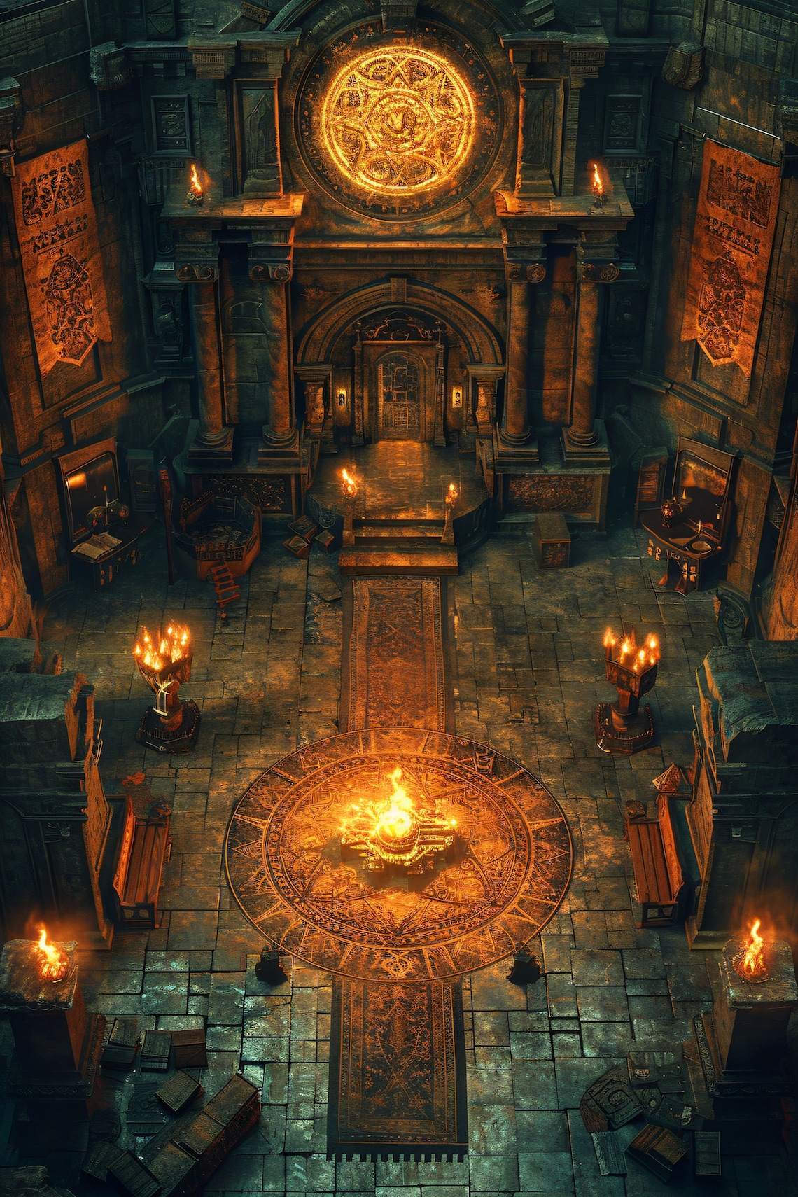 10 Gridless Mausoleum/tomb Battle Maps | VTT Pack for Dnd, Pathfinder ...