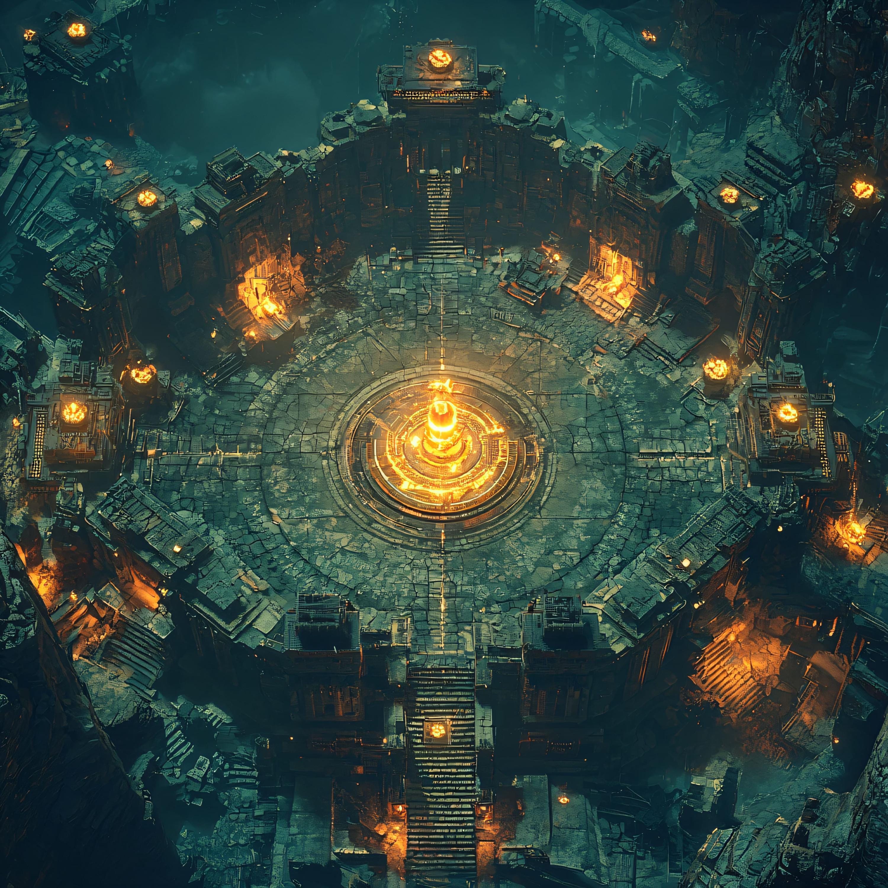 10 Underground Boss Battle Maps, Dnd Battlemap, Pathfinder, D&D ...