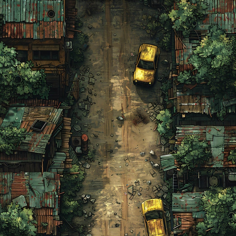 10 Cyberpunk Garage/chop Shop Battlemaps, Sci Fi, Cyberpunk, D&D ...