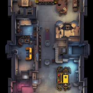 12 Gridless Cyberpunk Corpo Office Battlemaps | VTT Pack for Shadowrun ...