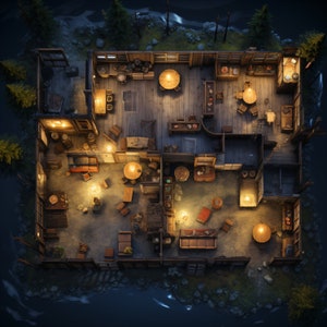 10 Outpost Battle Maps, Dnd Battle Map, Pathfinder, D&D, Battlemap ...