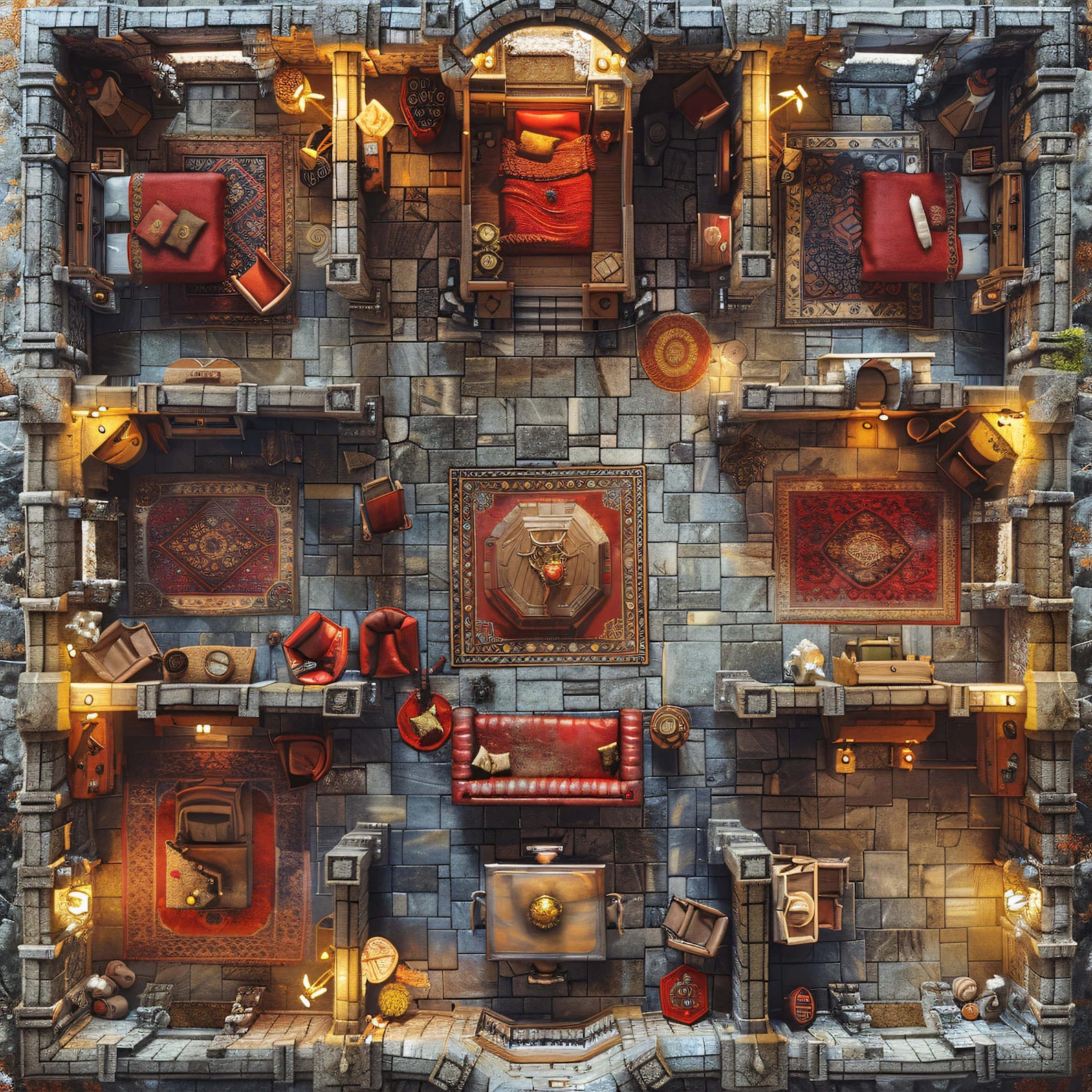 10 Pleasure Palace Battlemaps, Dnd Battlemap, Pathfinder, D&D, Dungeons ...