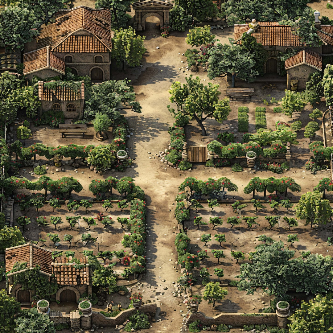 10 Vineyard Battle Maps, Dnd Battlemap, Pathfinder, D&D, Battlemap ...