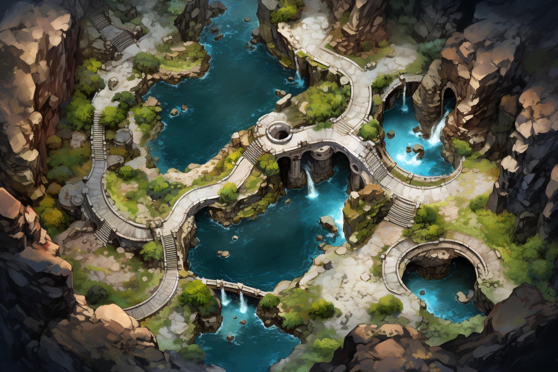 10 Ruin Battle Maps Part 2, Battle Map, Pathfinder, D&D, Battlemap ...