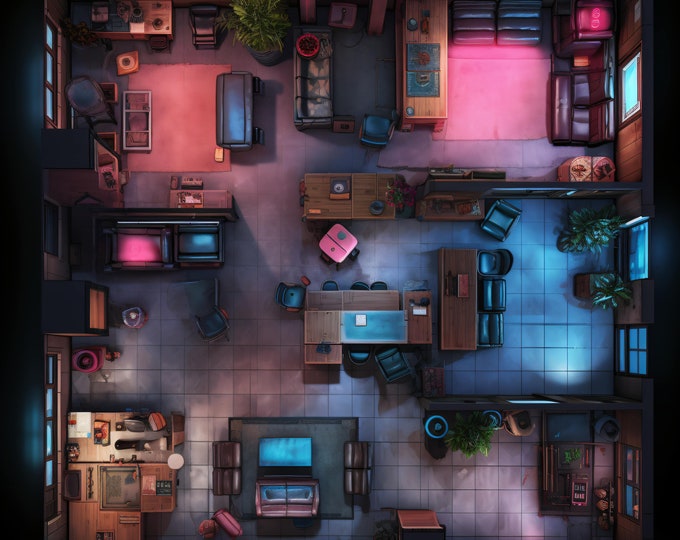 10 Classroom Battle Maps, Dnd, Pathfinder, D&D, Battlemap, Dungeons and ...