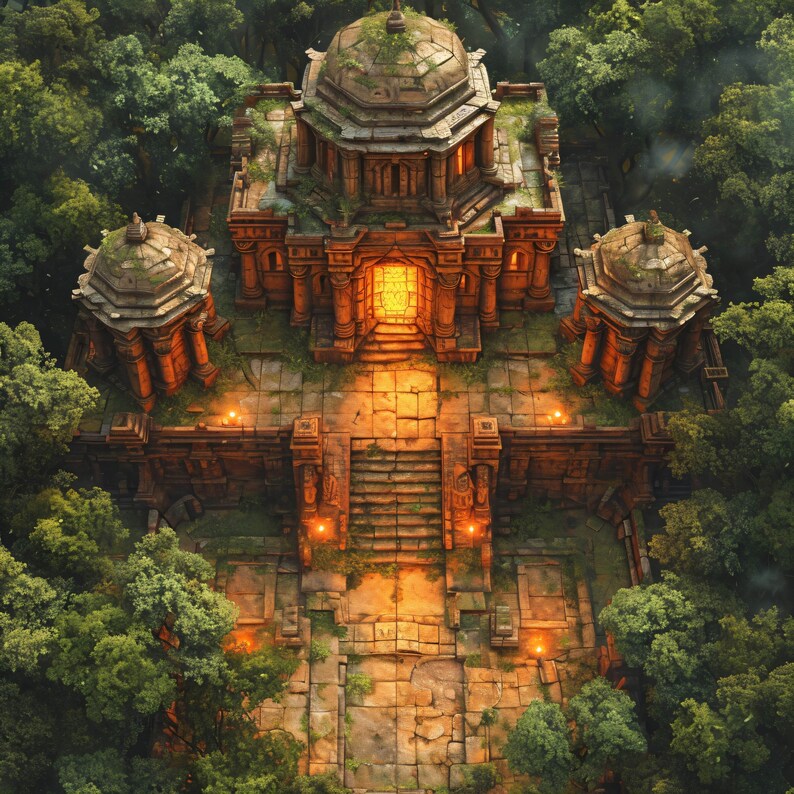 10 Oracle Temple Battle Maps, Dnd, Pathfinder, D&D, Battlemap, Dungeons ...