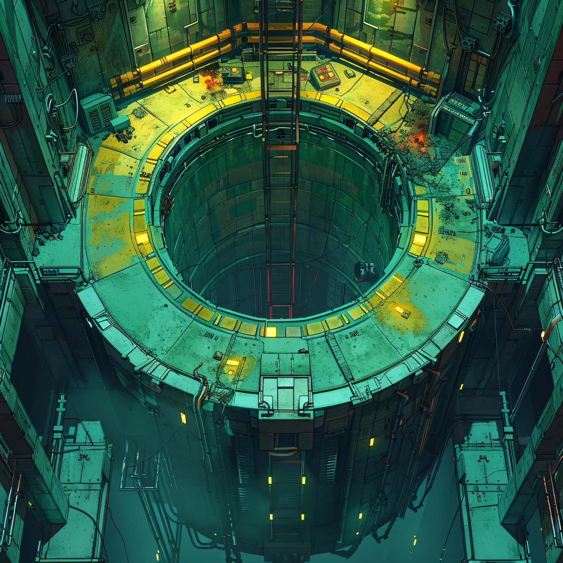 10 Cyberpunk Hideout/base Shop Battlemaps, Sci Fi, Cyberpunk, D&D ...