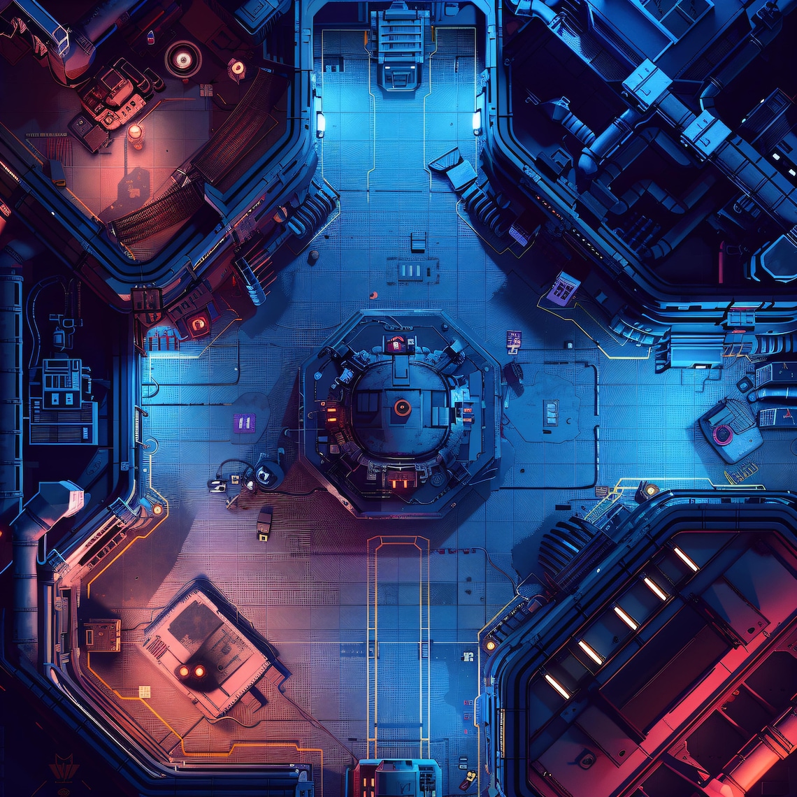 10 Cyberpunk Ripperdoc Battlemaps, Sci Fi, Dnd Battle Map, Cyberpunk, D ...