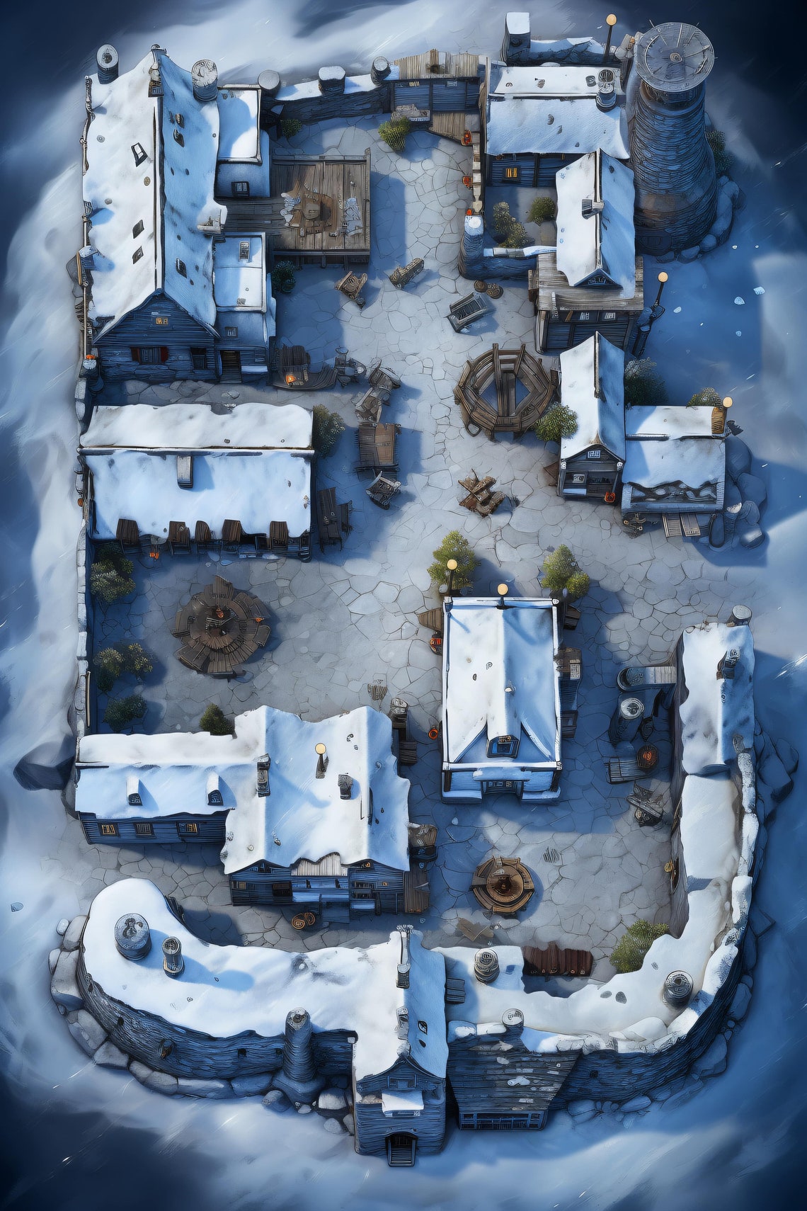 21 Mountain City Battlemaps, Dnd Battle Map, Pathfinder, Dungeons and ...