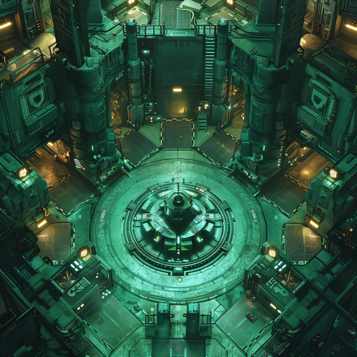 10 Cyberpunk Netrunner Battlemaps, Sci Fi, Dnd Battle Map, Cyberpunk, D ...