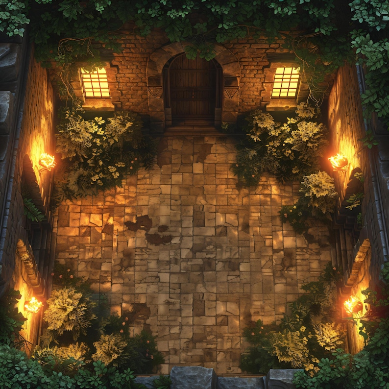 10 Manor or Estate Interior Battle Maps, Dnd Battlemap, Pathfinder, D&D ...