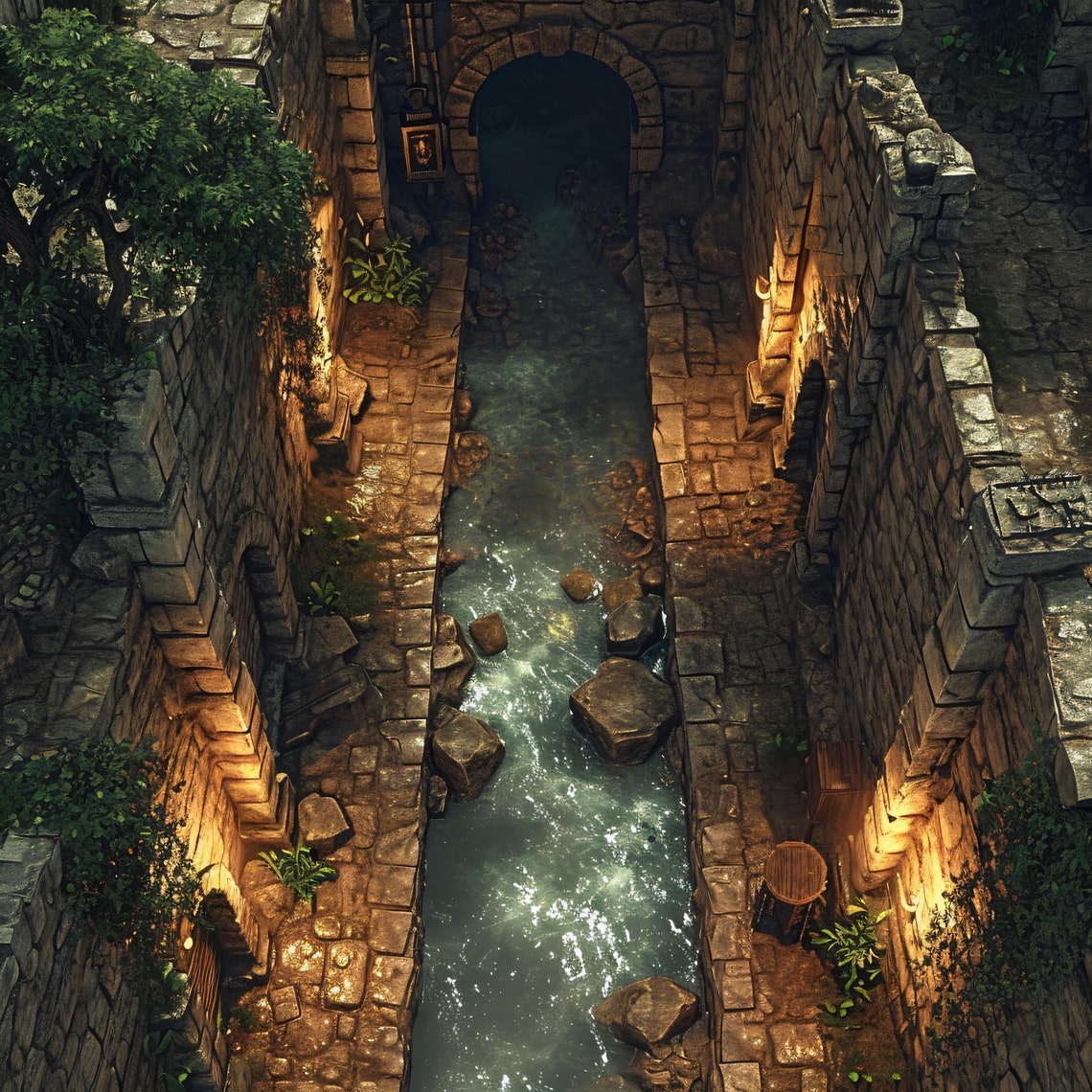 10 Waterway Battle Maps, Dnd Battlemap, Pathfinder, D&D, Battlemap ...