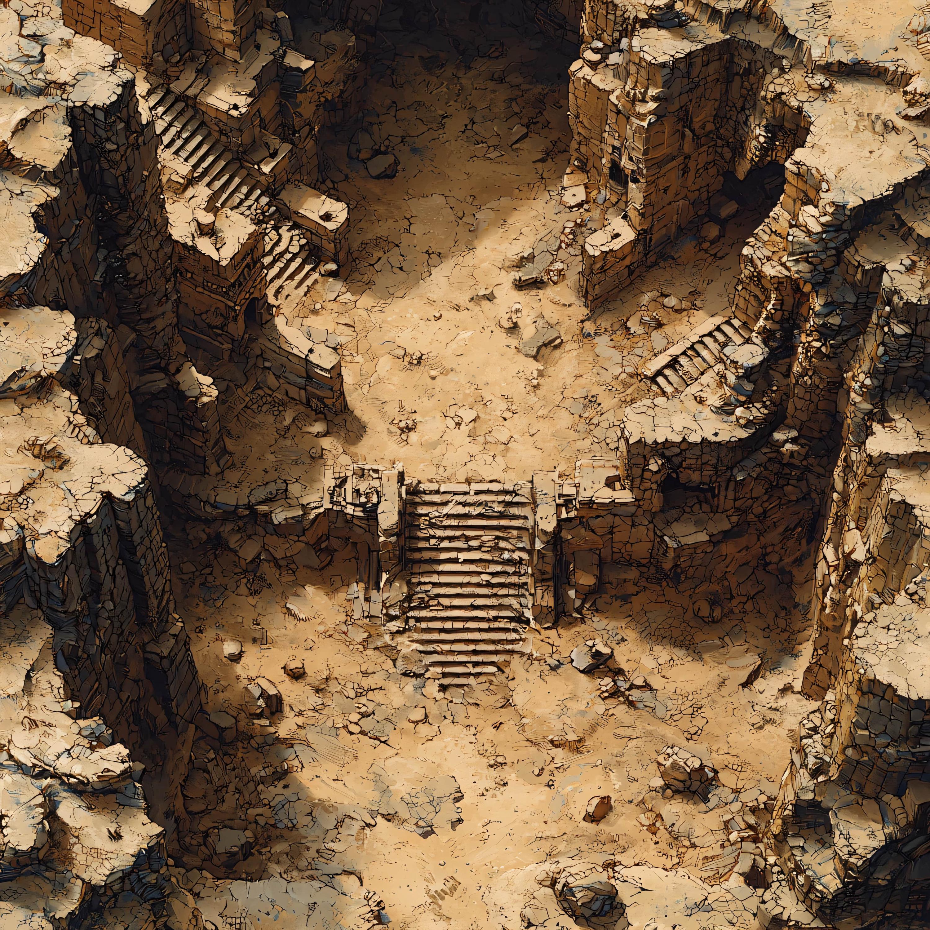 10 Cyberpunk Alien Ruins Battlemaps, Battle Map, Sci Fi, Cyberpunk, D&D ...