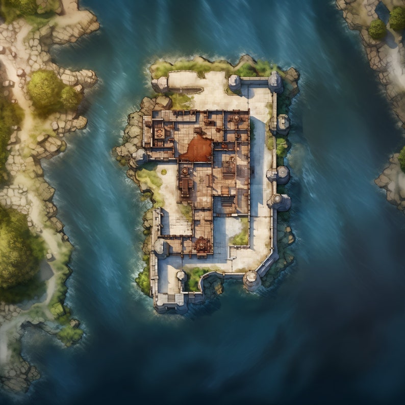 10 River Keep Battle Maps Dnd Battle Map Pathfinder D&D - Etsy Canada