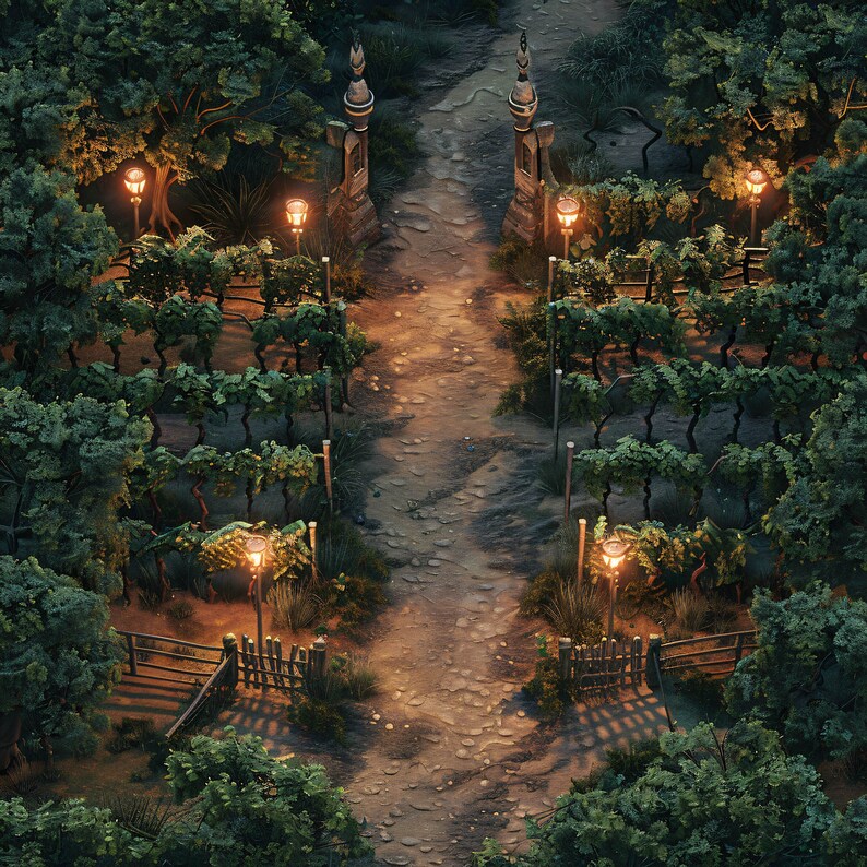 10 Vineyard Battle Maps, Dnd Battlemap, Pathfinder, D&D, Battlemap ...