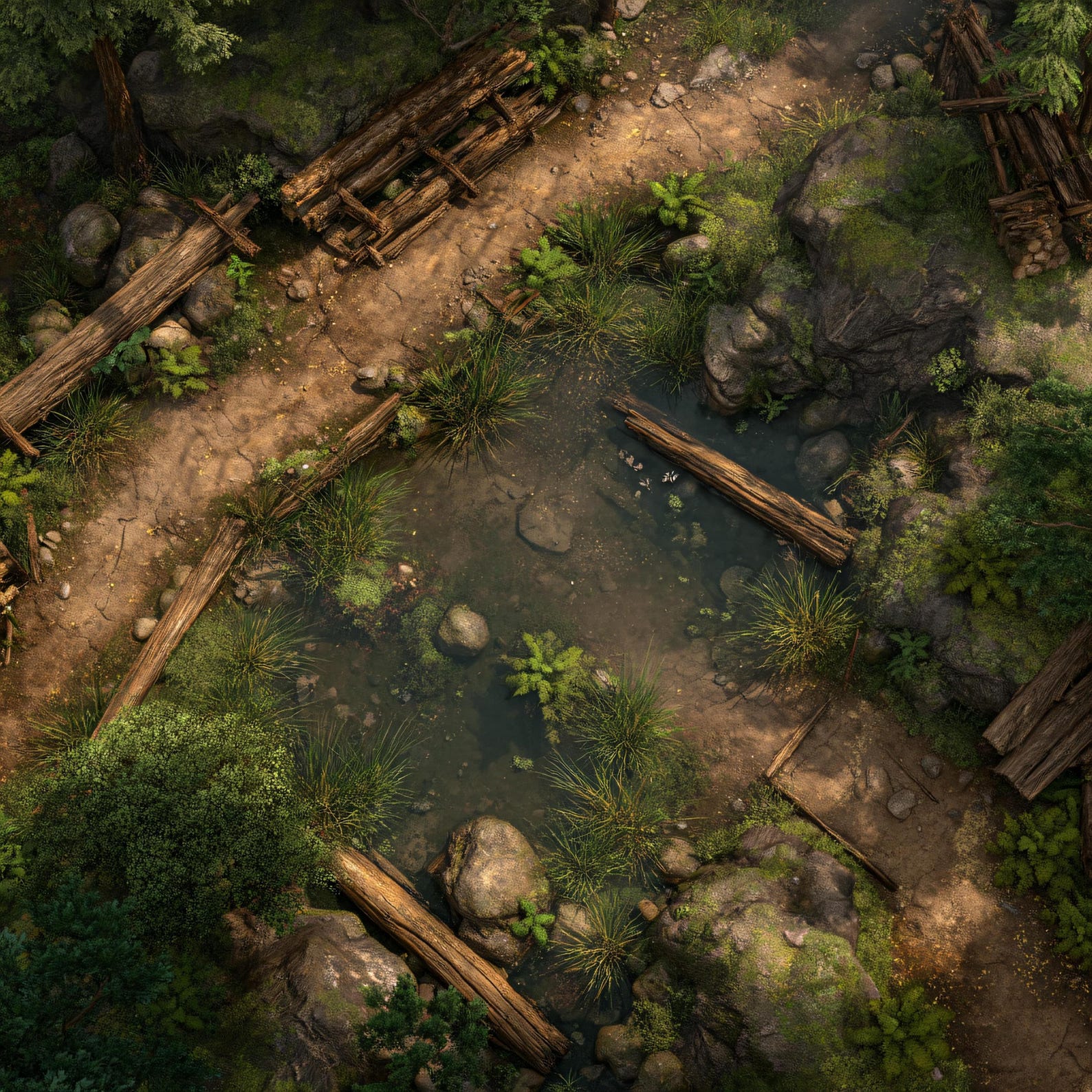 10 Gridless Jungle Expedition Battle Maps | VTT Pack for Dnd ...