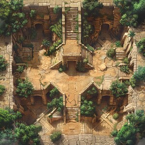 10 Badlands Town Battlemaps, Dnd Battle Map, Pathfinder, D&D, Battlemap ...