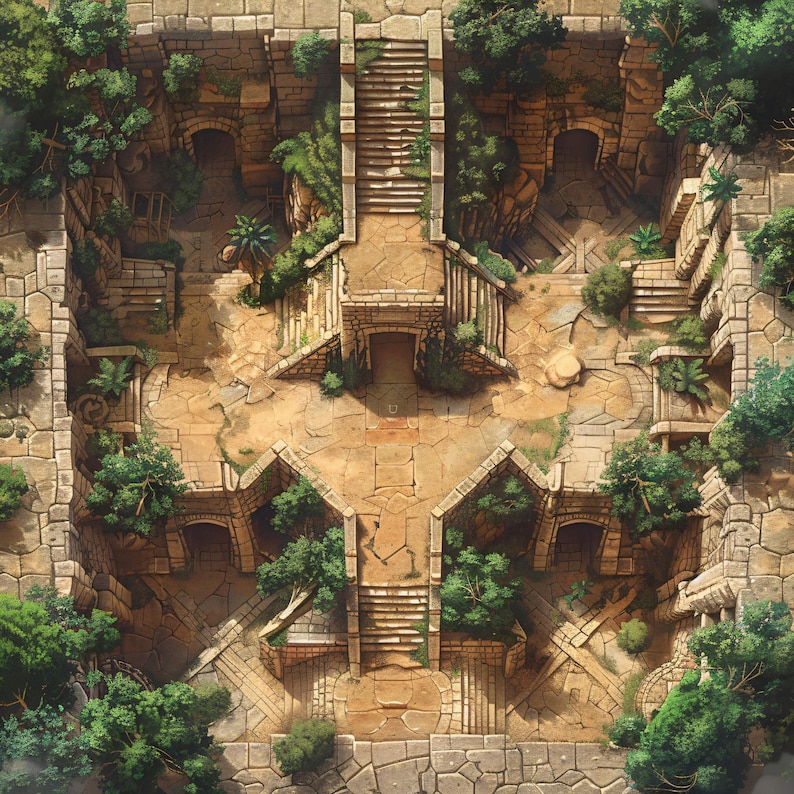 10 Badlands Town Battlemaps, Dnd Battle Map, Pathfinder, D&D, Battlemap ...