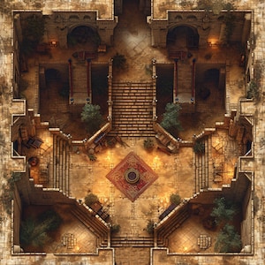 10 Jungle Palace Battle Maps, Dnd, Pathfinder, D&D, Battlemap, Dungeons ...