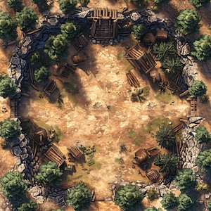 10 Bandit Camp Battle Maps, Dnd, Pathfinder, D&D, Battlemap, Dungeons ...