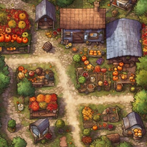 10 Market Battle Maps, Dnd Battlemap, Pathfinder, D&D, Battlemap ...