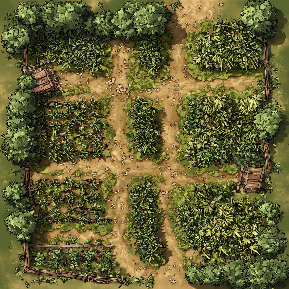 10 Farming Maps, Dnd Battle Map, Pathfinder,d&d, Battlemap, Dungeons ...