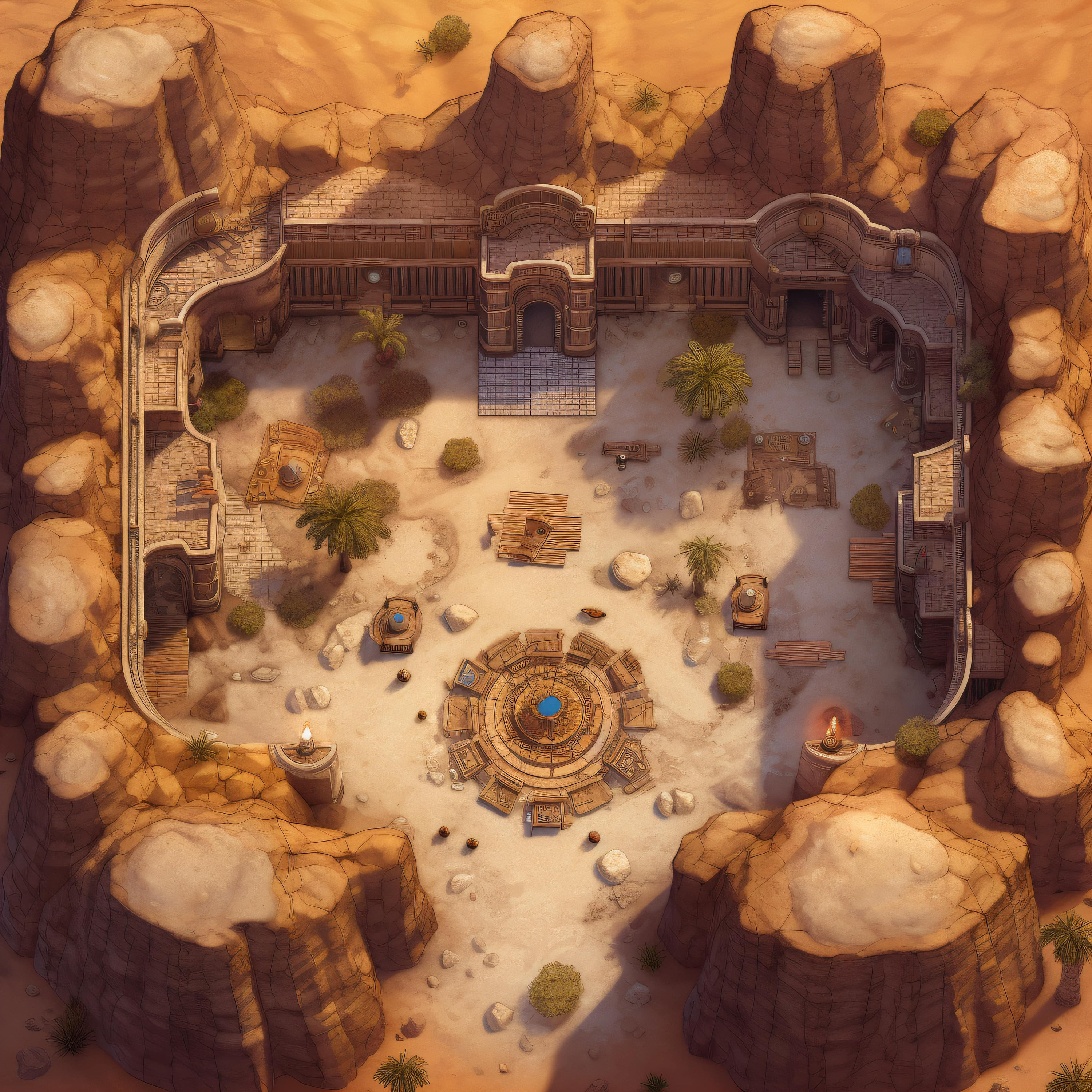 10 Badlands Battle Maps, Dnd Battlemap, Pathfinder, D&D, Battlemap ...