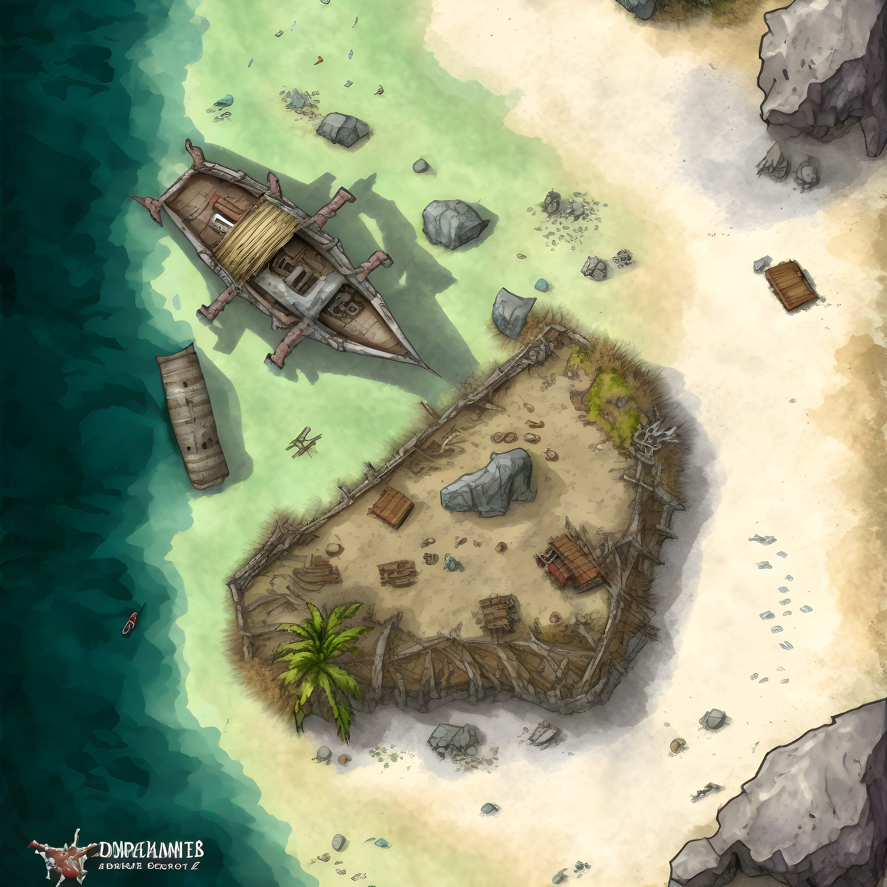 10 mapas de batalla de playa mapa de batalla de DnD - Etsy México