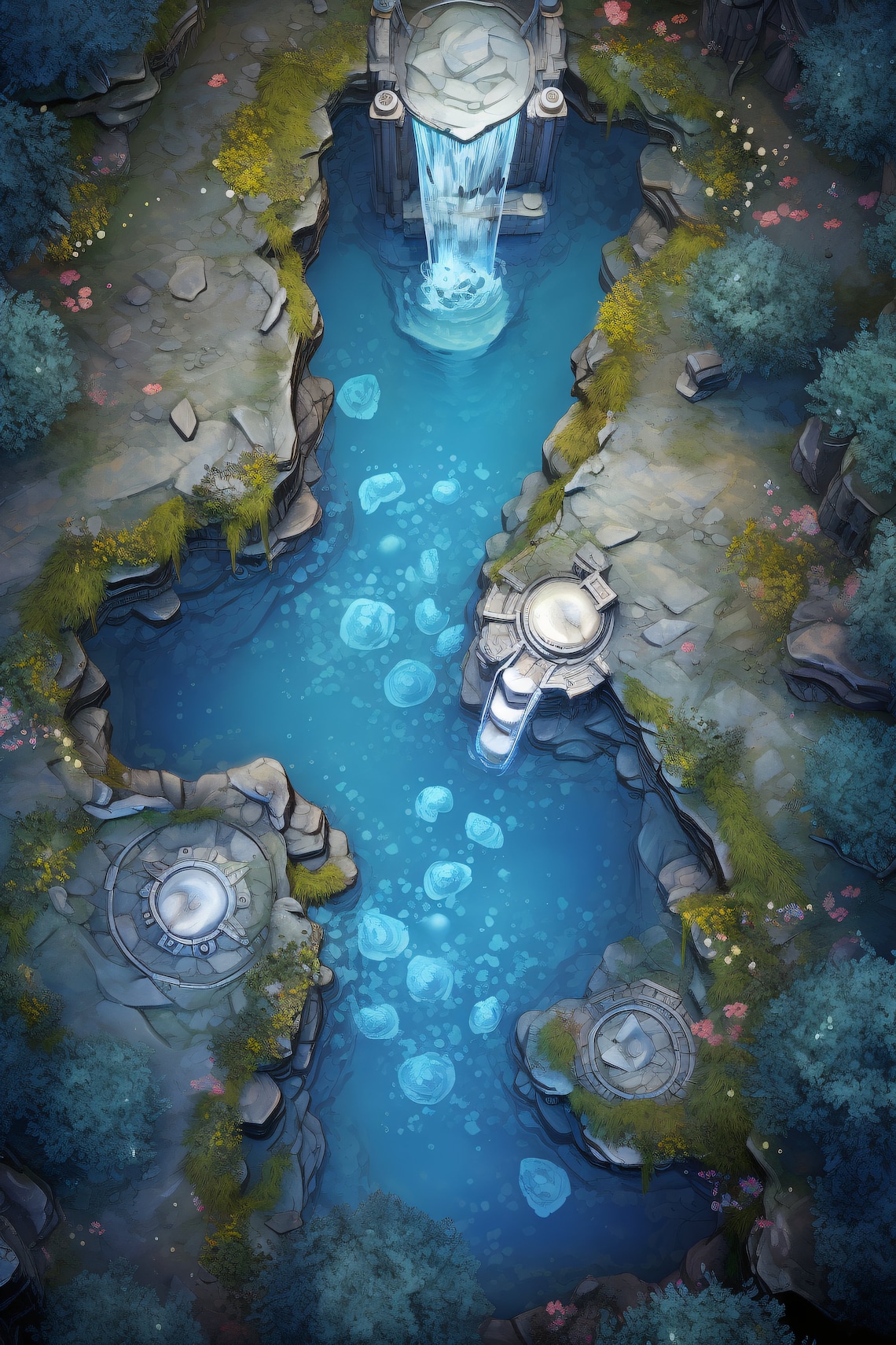 10 Feywild Battle Maps, Dnd Battle Map, Pathfinder, D&D, Battlemap ...