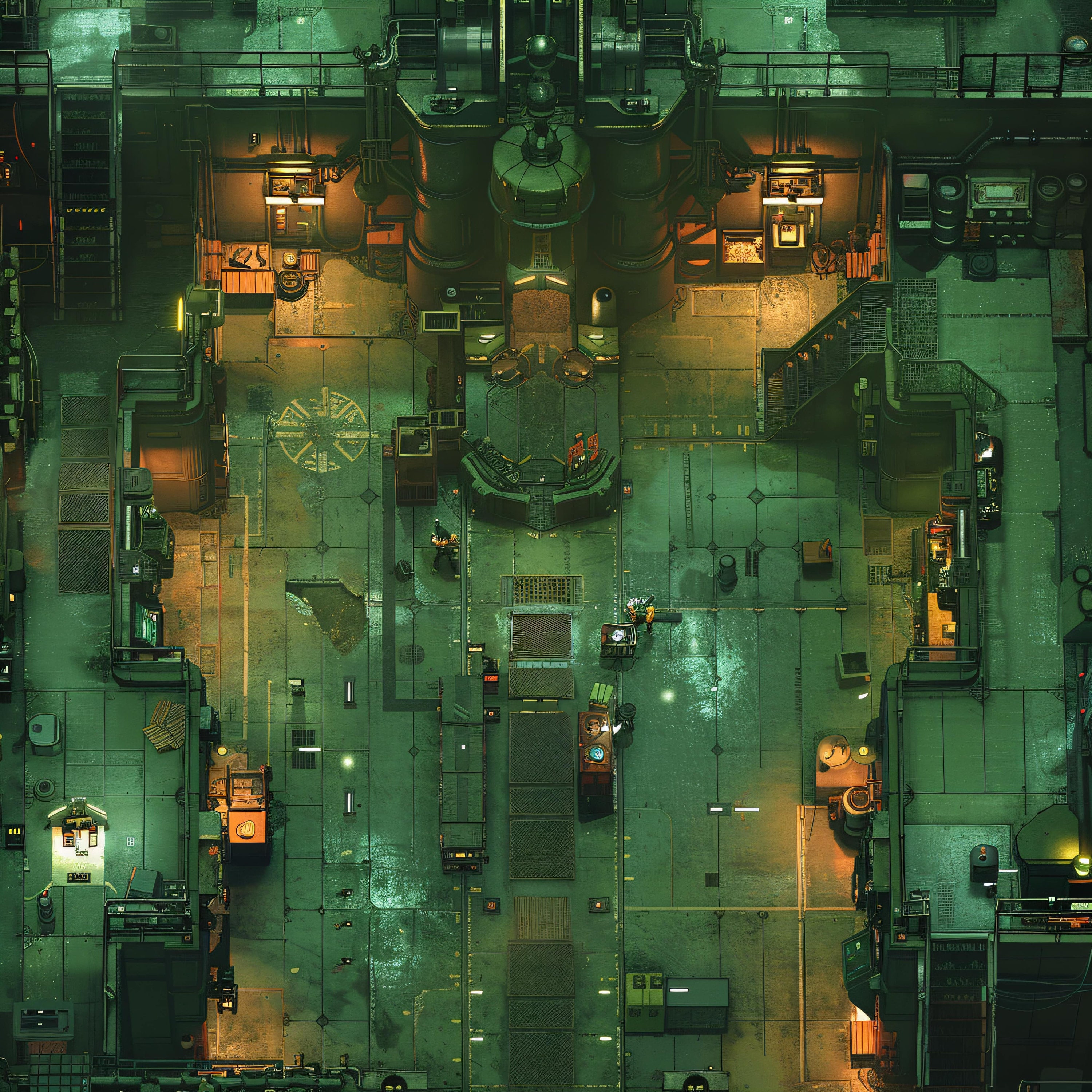 10 Cyberpunk Military Base Battlemaps, Sci Fi, Cyberpunk, D&D ...