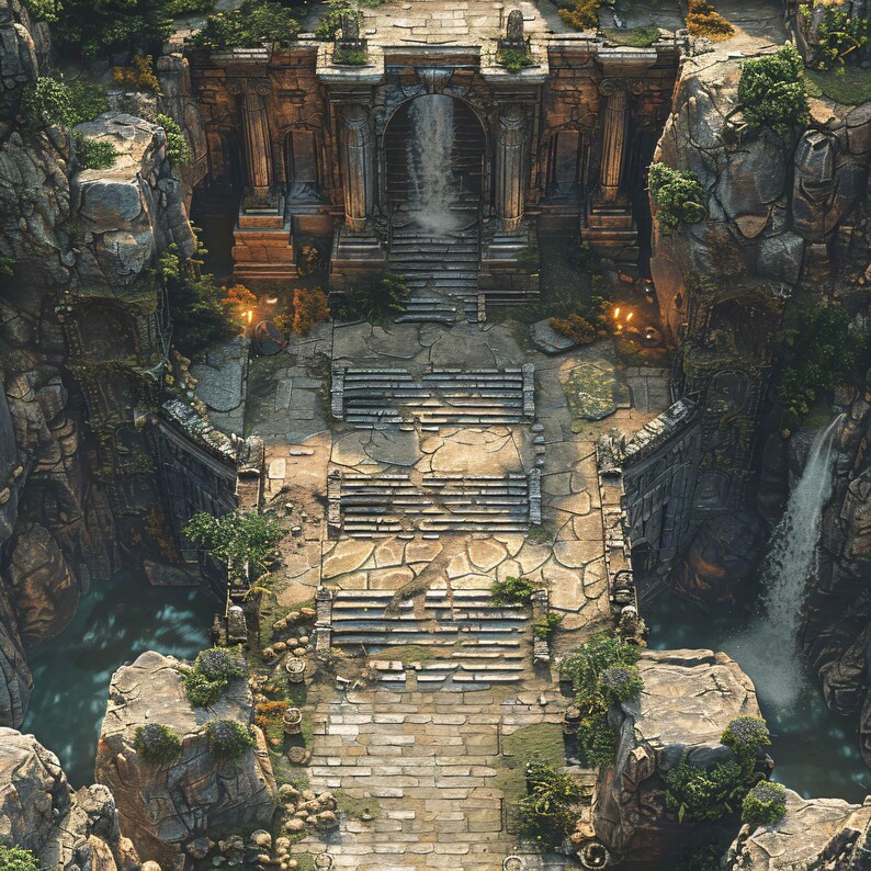 10 Jungle Ruins Battle Maps, Dnd, Pathfinder, D&D, Battlemap, Dungeons ...