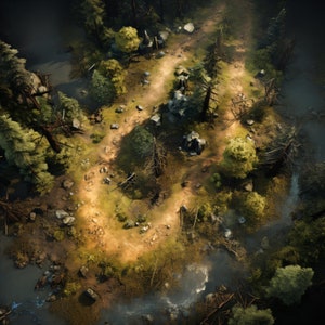 10 Forest Battle Maps, Dnd Battle Map, Pathfinder, D&D, Battlemap ...