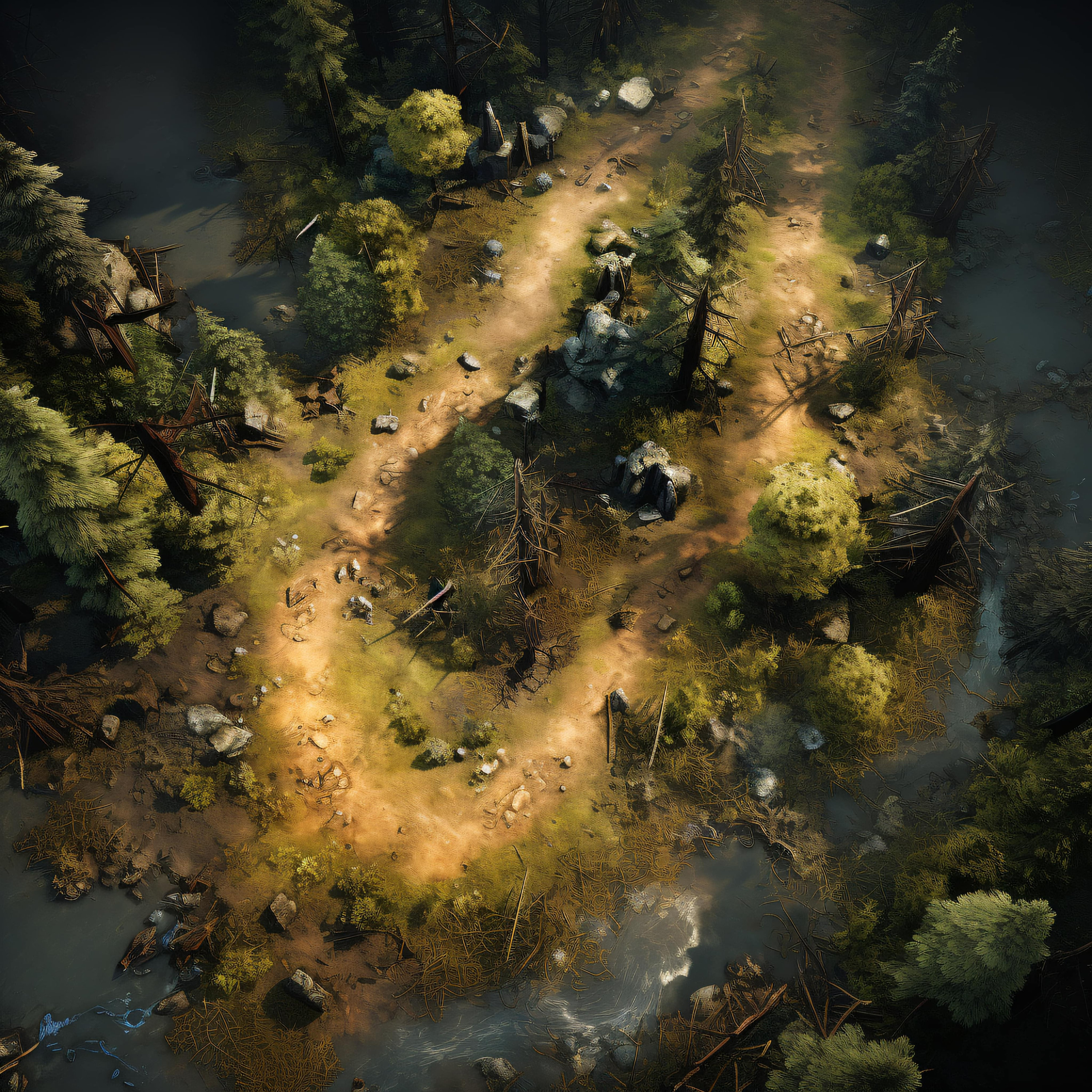 10 Forest Battle Maps, Dnd Battle Map, Pathfinder, D&D, Battlemap ...