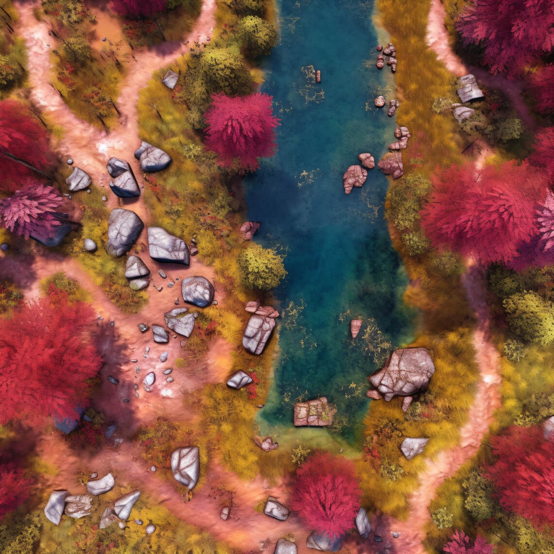 10 Feywild Battle Maps, Dnd Battle Map, Pathfinder, D&D, Battlemap ...